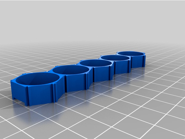 18560 lithium battery holder by Psyqjo 3d model