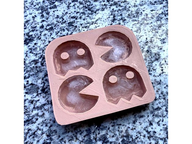 Molde para hielos de PAC-MAN by Bon3dEsp model
