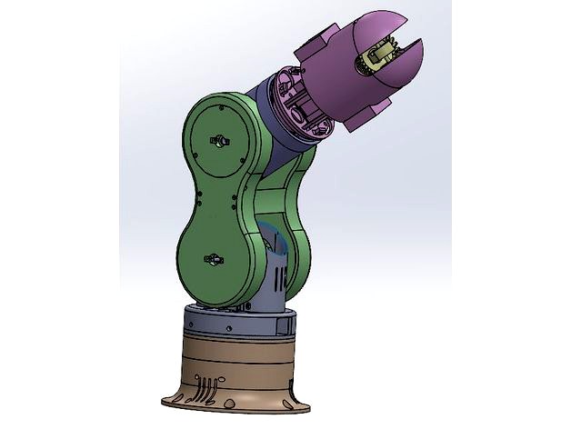 Thor robot arm solidworks by ahanktcd 3d model