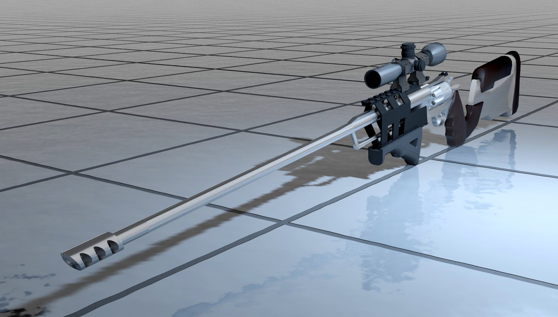 BM_L15A_Sniper Revolver 3d model