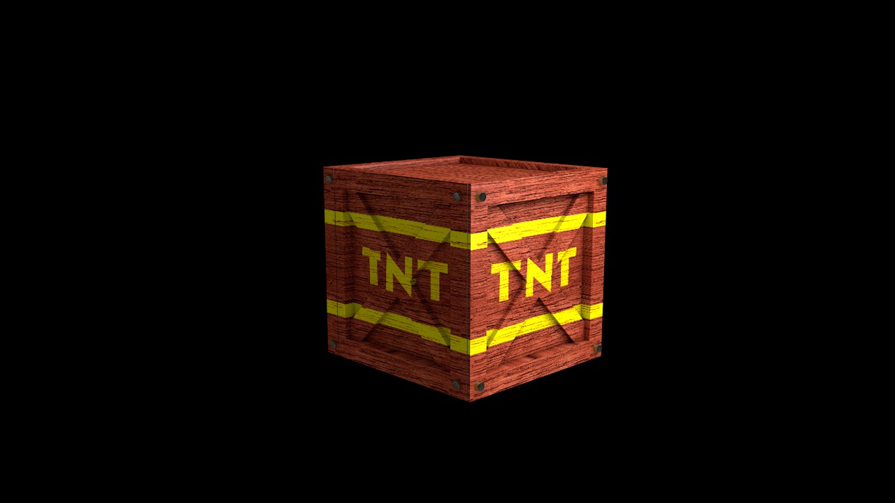 TNT CRATE Crash Bandicoot 3d model