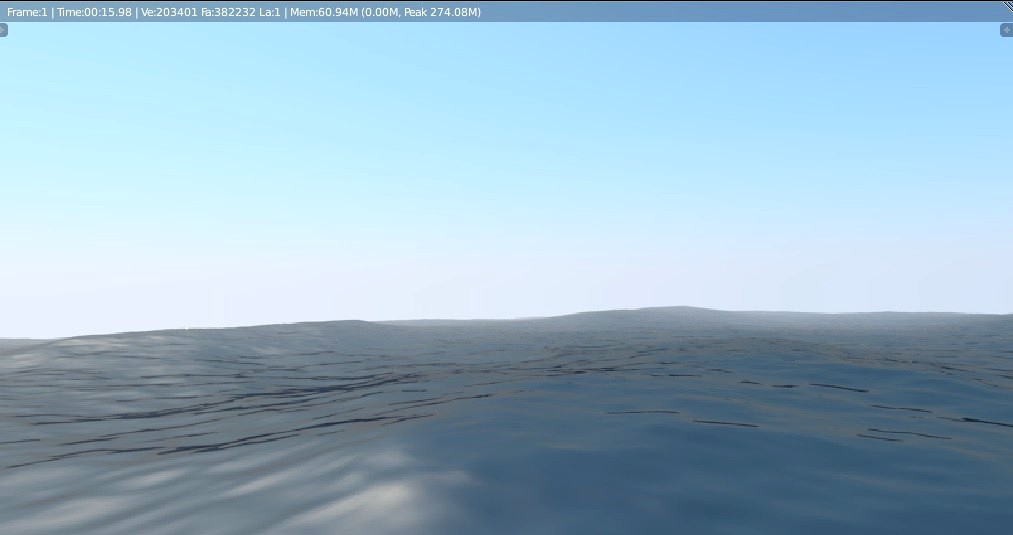 Ocean Animated 3d model