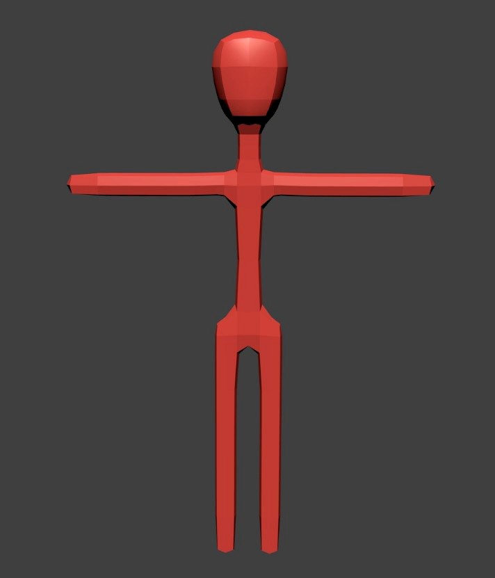 Simple Stickman 3d model
