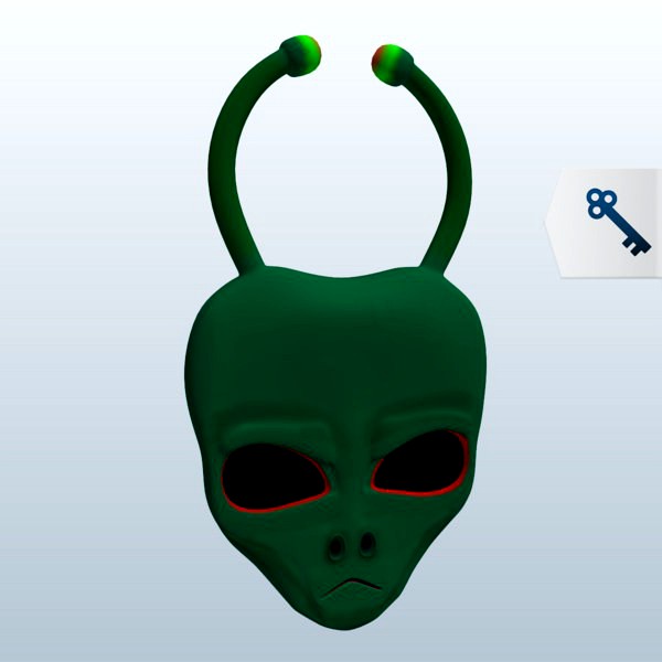 Alien Head v2 3d model
