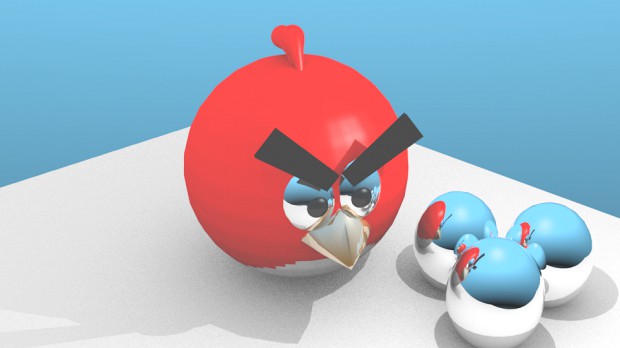 Angry bird 3d model