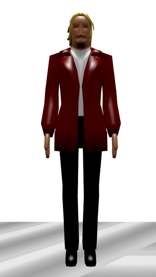 low poly male 3d model