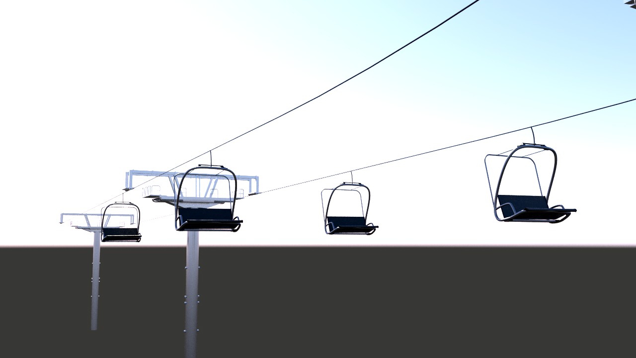 Cable car 3d model