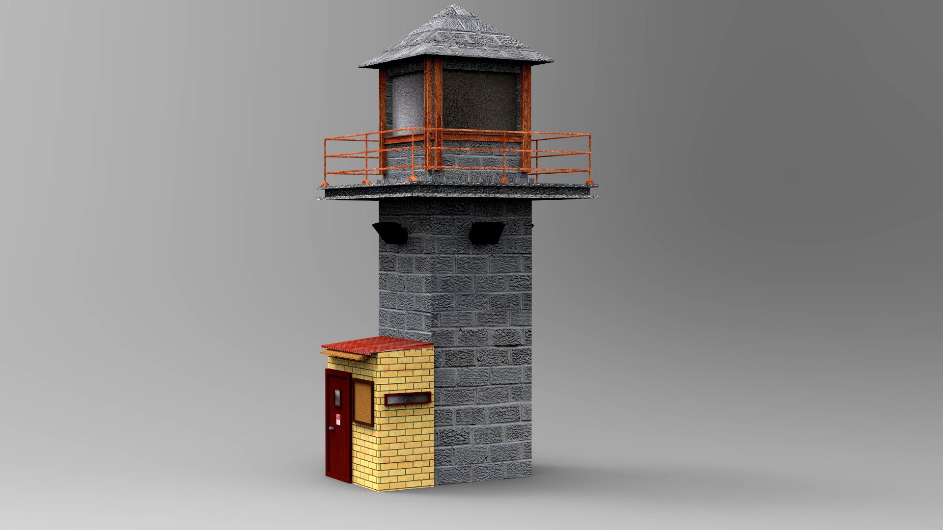 Prison Watchtower 3d model