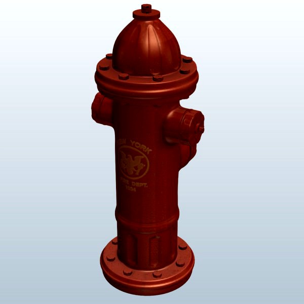 NYC Fire Hydrant v2 3d model