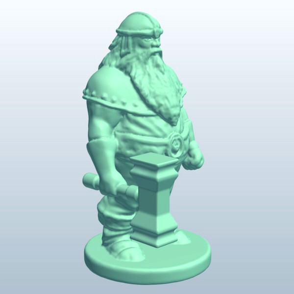 Dwarf Hammer v2 3d model