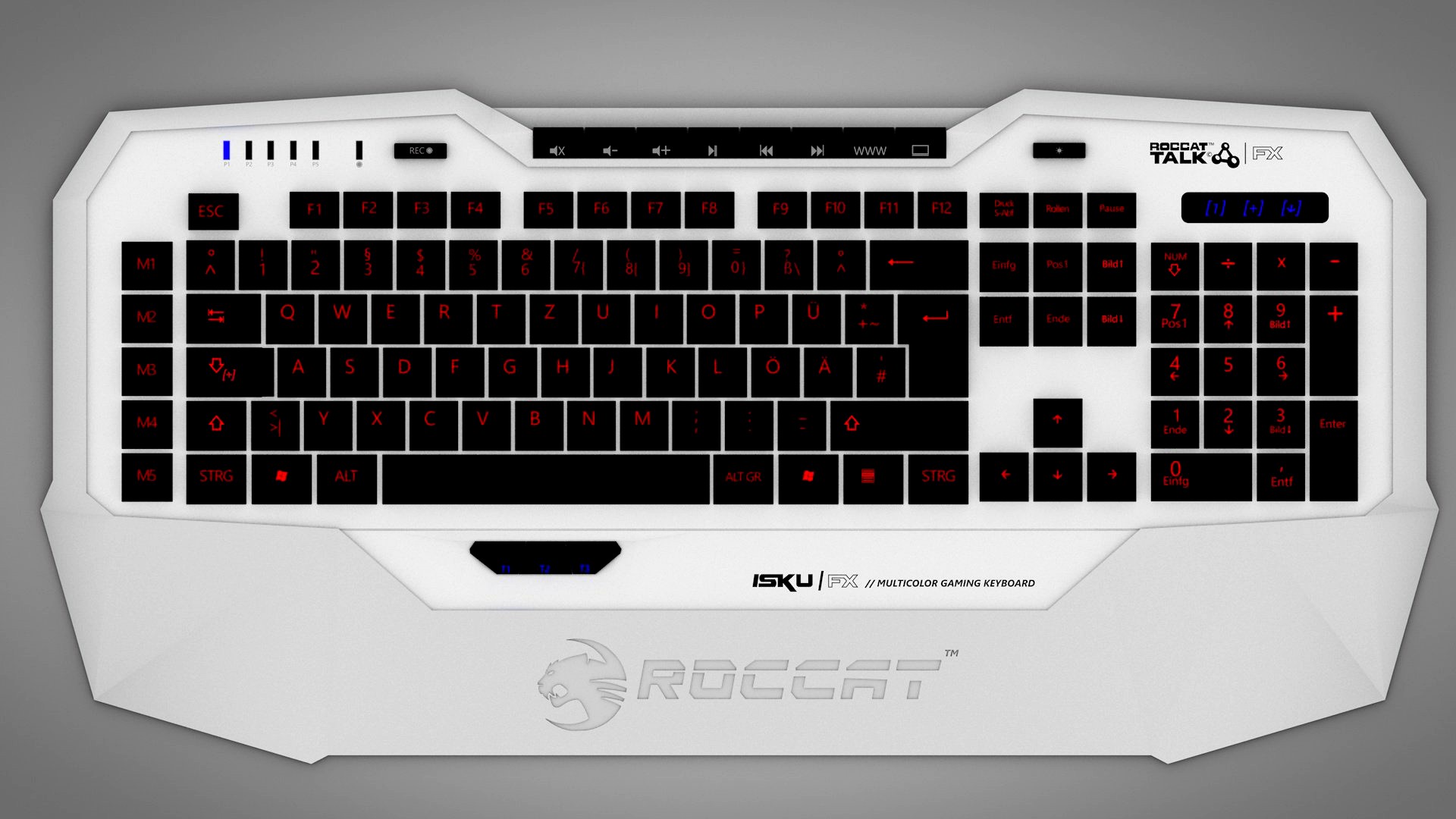 Gaming Keyboard Roccat ISKU FX 3d model