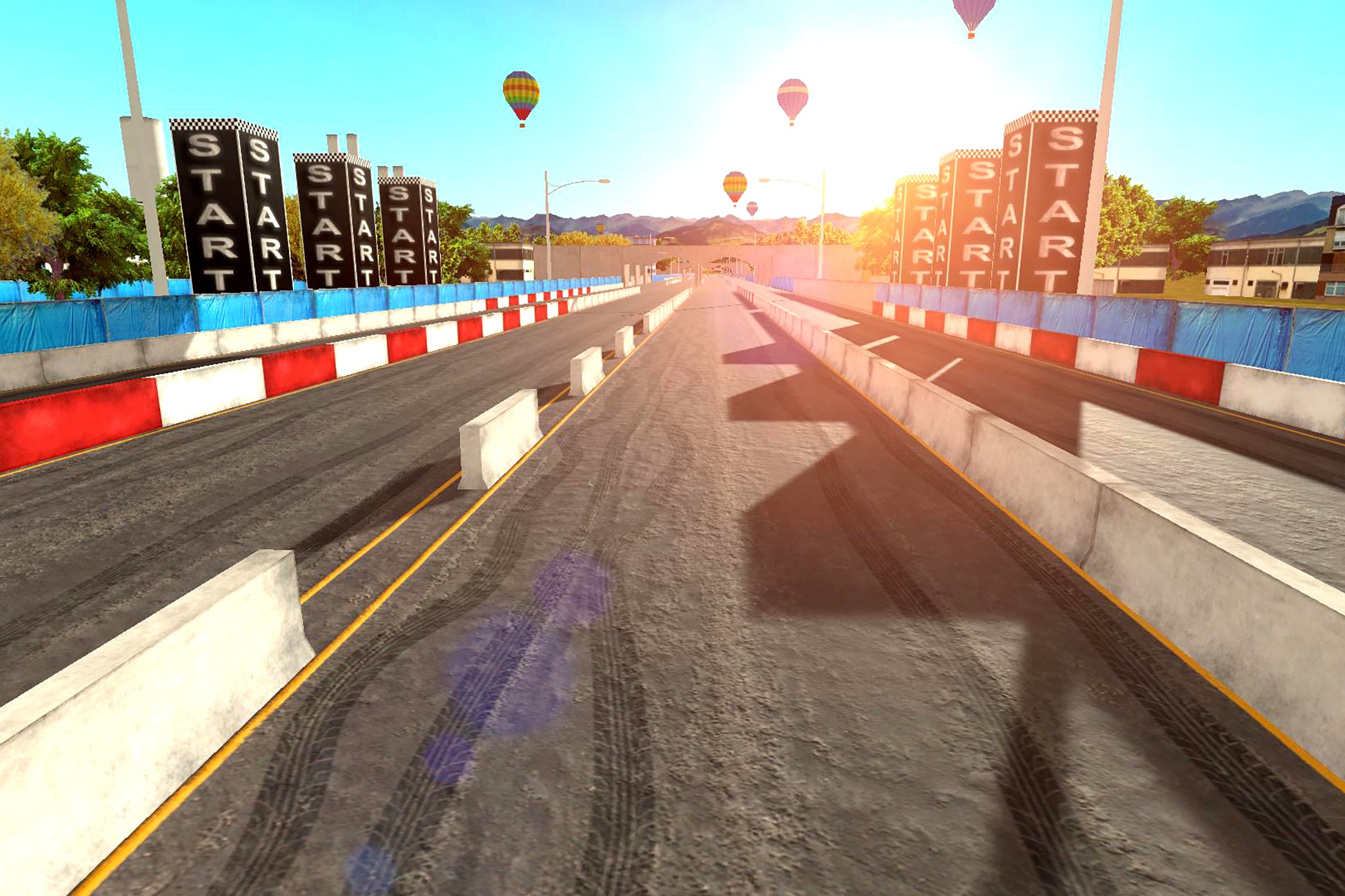 Drag Race Track Map Mobile Friendly 3d model