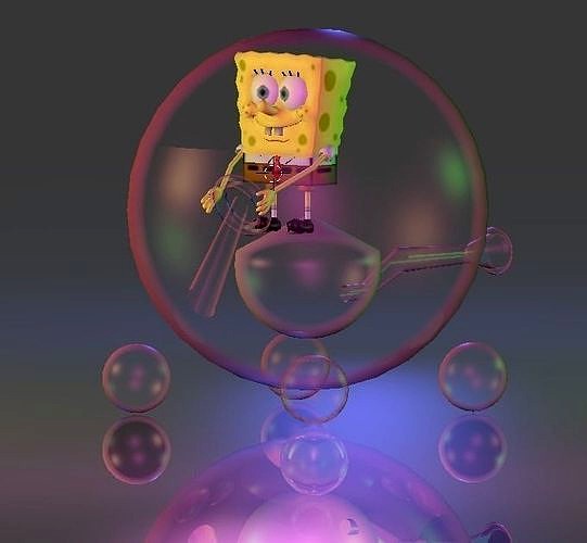 Bubble Car Spongebob Squarepants 3d model