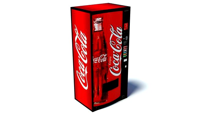 Coca Cola Vending Machine 3d model