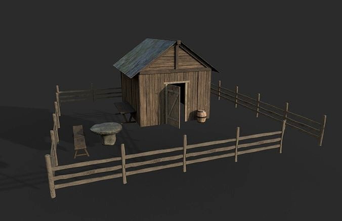 Old Barn 3d model