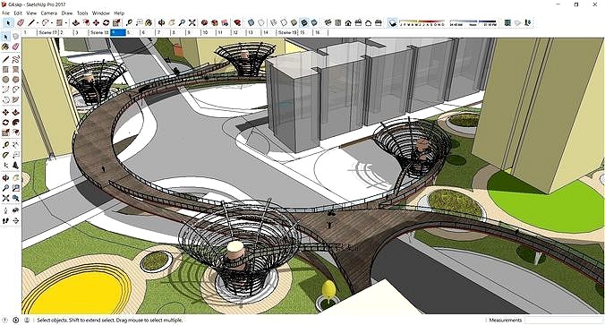 Sketchup architecture building Urban design G4 3d model
