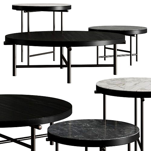 Minotti Torii Coffee Tables 3d model
