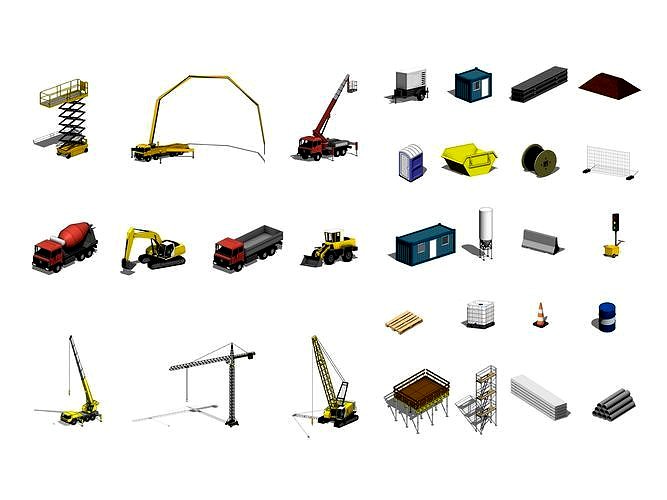 Construction Mega Pack - Revit Family Collection 3d model