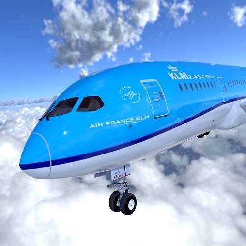 Boeing 787 Dreamliner high detailed model 3d