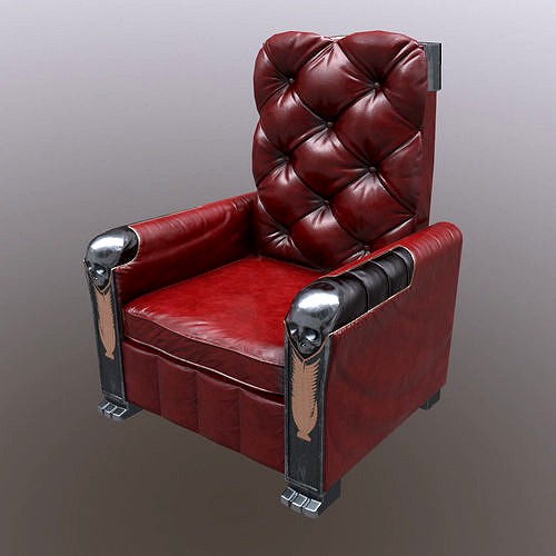 chair sofa stylised model 3d