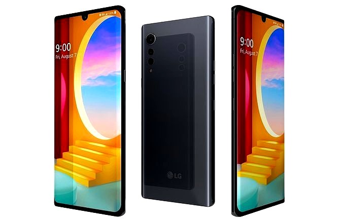 LG Velvet Aurora Gray 3d model