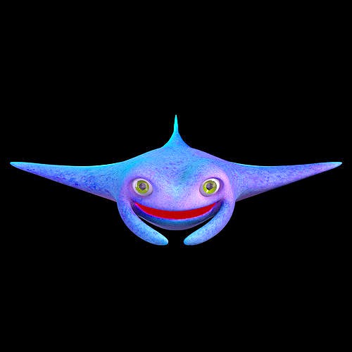 Manta Ray RIG 3d model