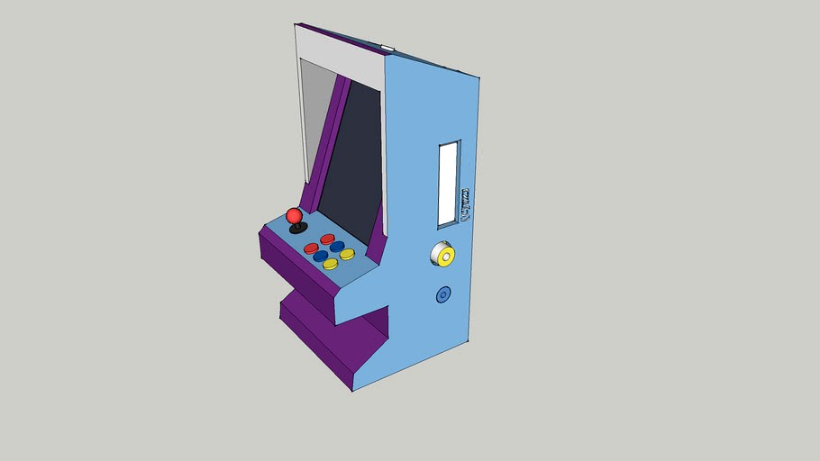 raspberry pi arcade (model A) 3d