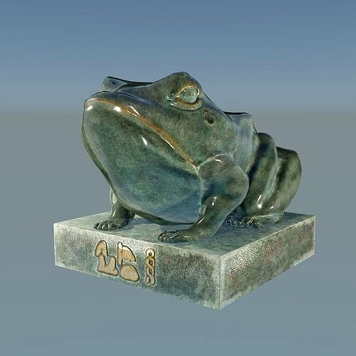 KeK Frog Meme Statue GameReady 3d model