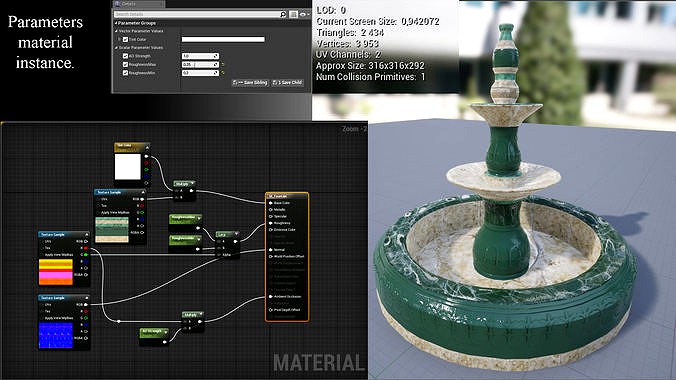 Fountain - 3D Props model