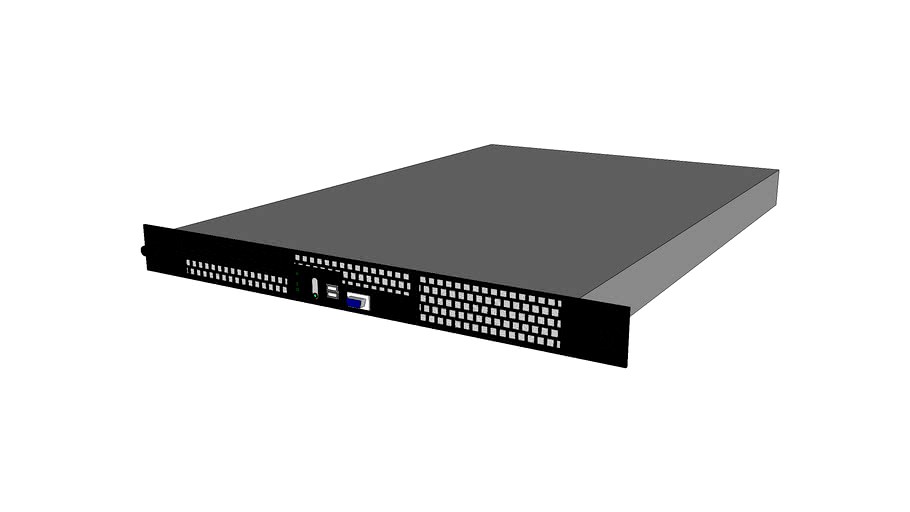 Rack Mount Server - 1U 3d model