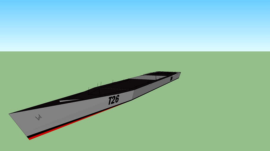 T26 hull 3d model