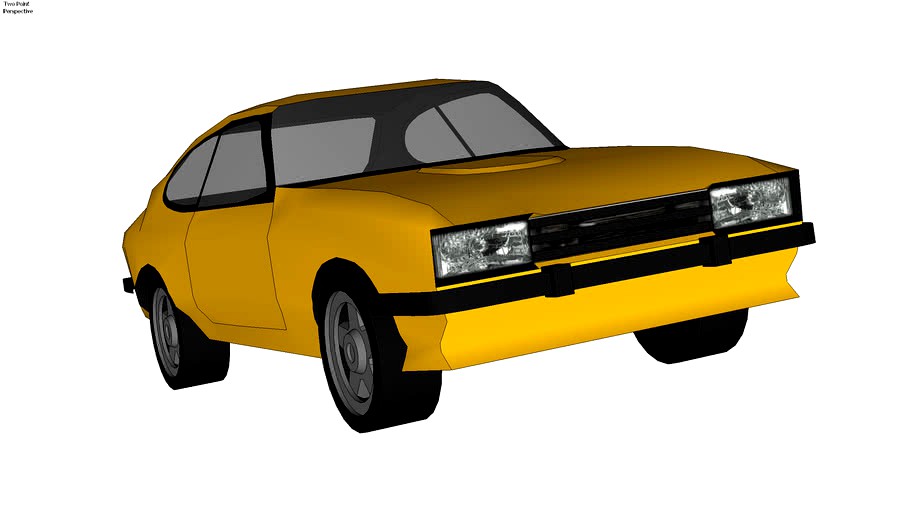 Ford Capri 3d model