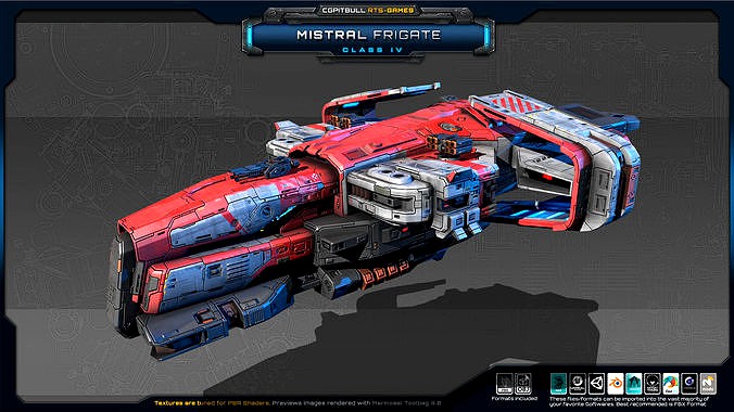 NEXTGEN - Mistral Frigate - Frigate Class IV 3d model