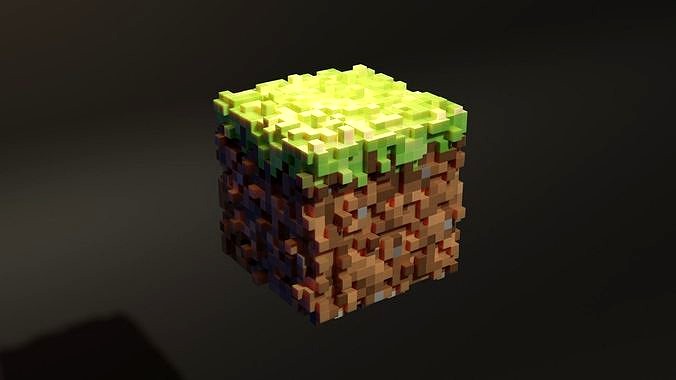 Minecraft cube 3D model