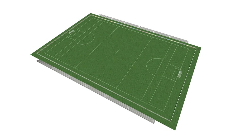GAA Football Pitch 3d model