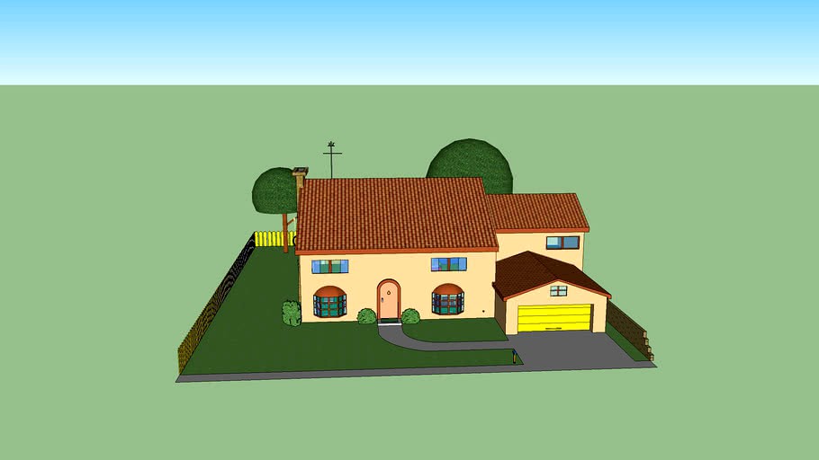 The Simpsons home 3d model