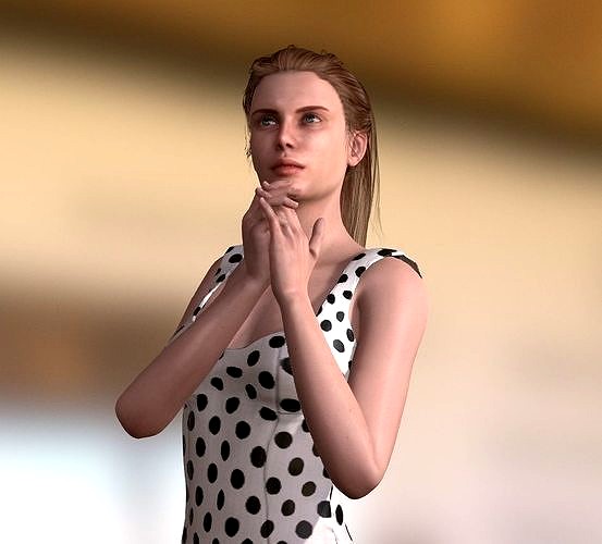 Cute Sexy And Hot Girl 3d Model And Textures 6900