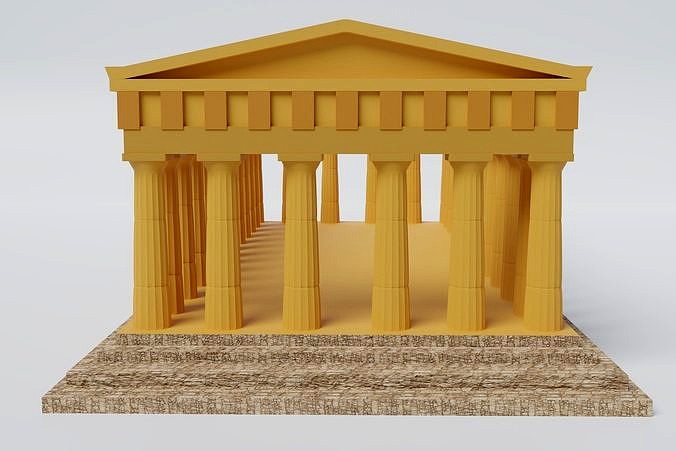 Ancient temple 3d model