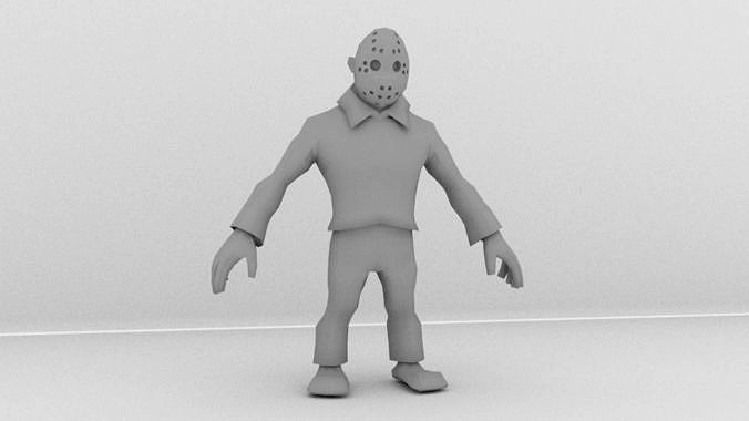 Jason Voorhees Low Poly 3D Model