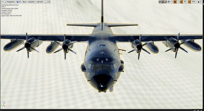 Lockheed AC-130J Ghostrider 3d model
