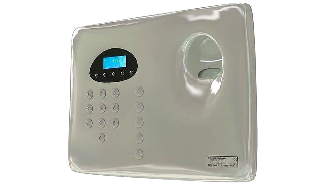 Biometric fingerprint scanner 3d model