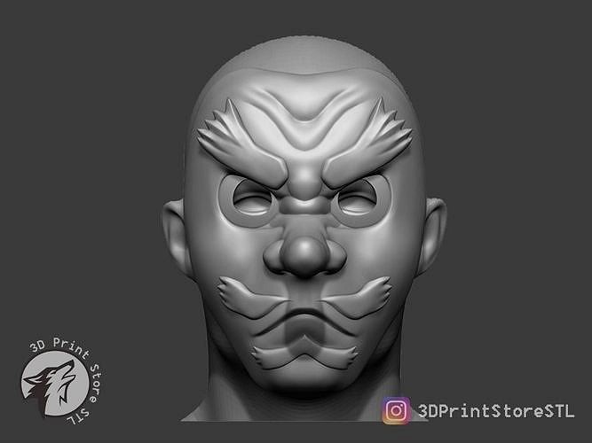 Sakonji Urokodaki Mask from Demon Slayer - Fan Art for cosplay | 3D model
