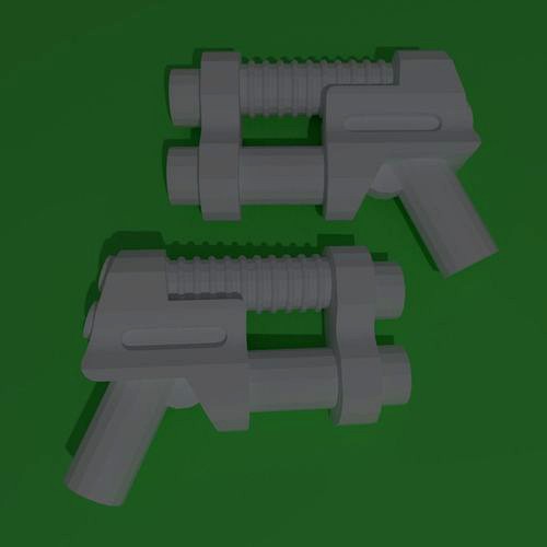Lego gun 3d model