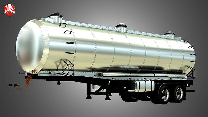 Tanker Semi Trailer 3d model
