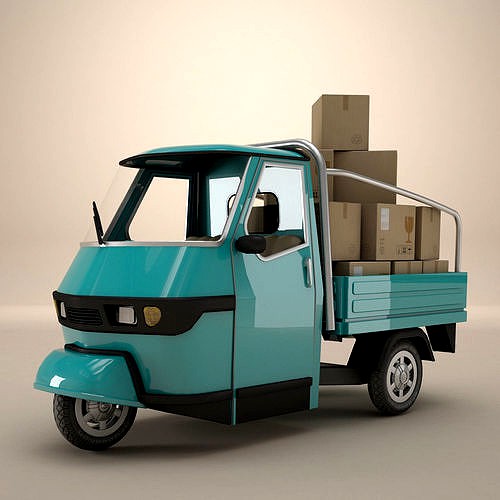 Three Wheeled Pickup 3d model