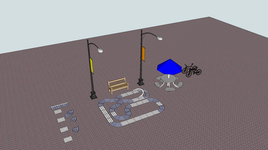 mini 4wd track 3d model