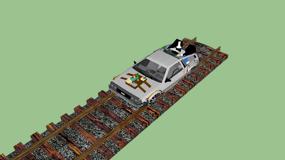 DeLorean BTTF 3 Railroad 3d model