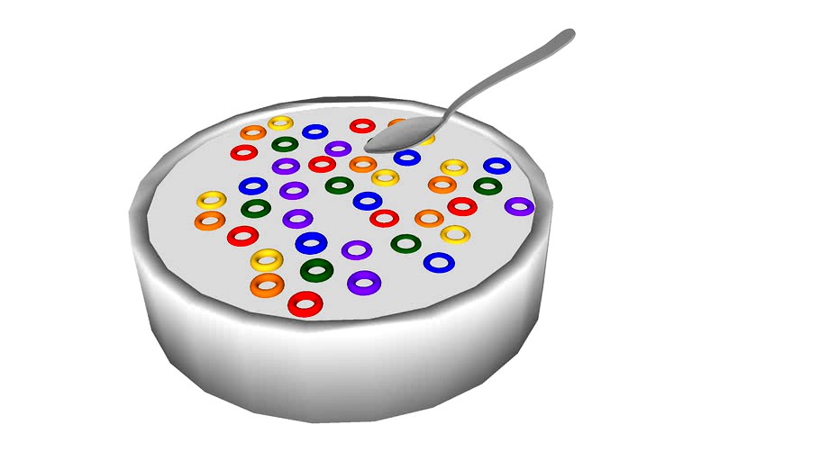 froot loops 3d model