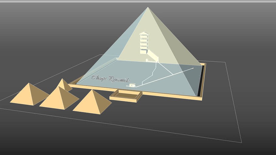Cheops-Pyramide 3d model