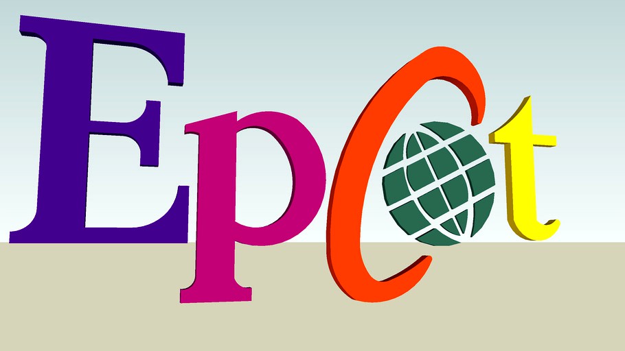 Epcot Logo 3d model
